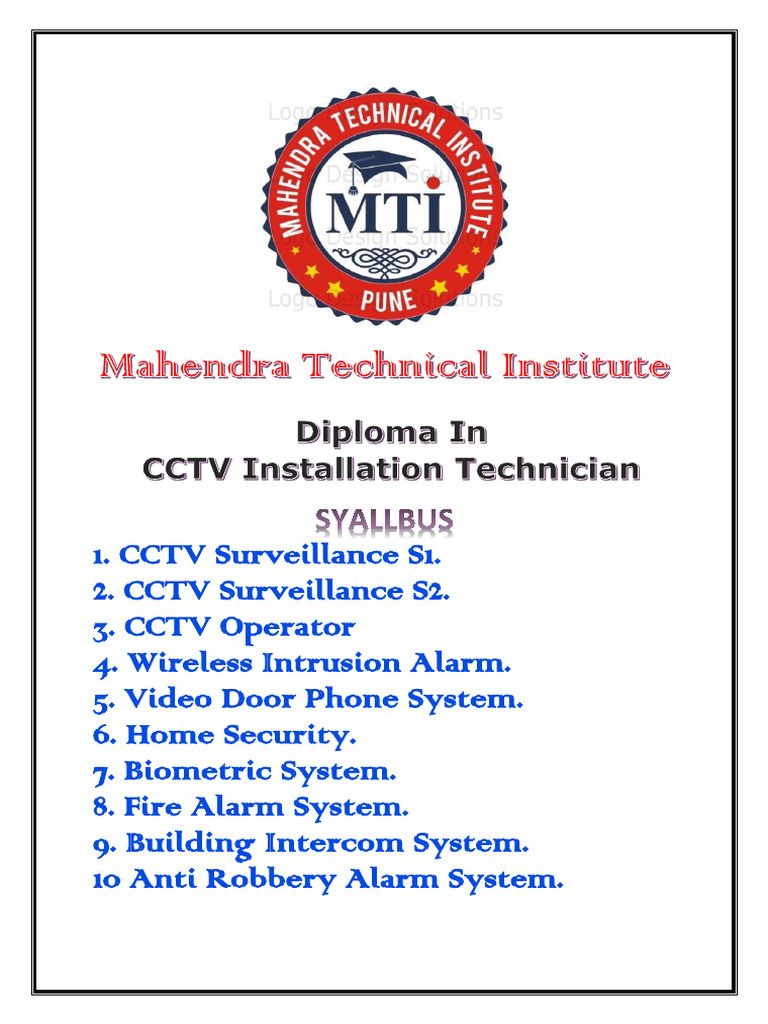 CCTV Installation Technician | PDF