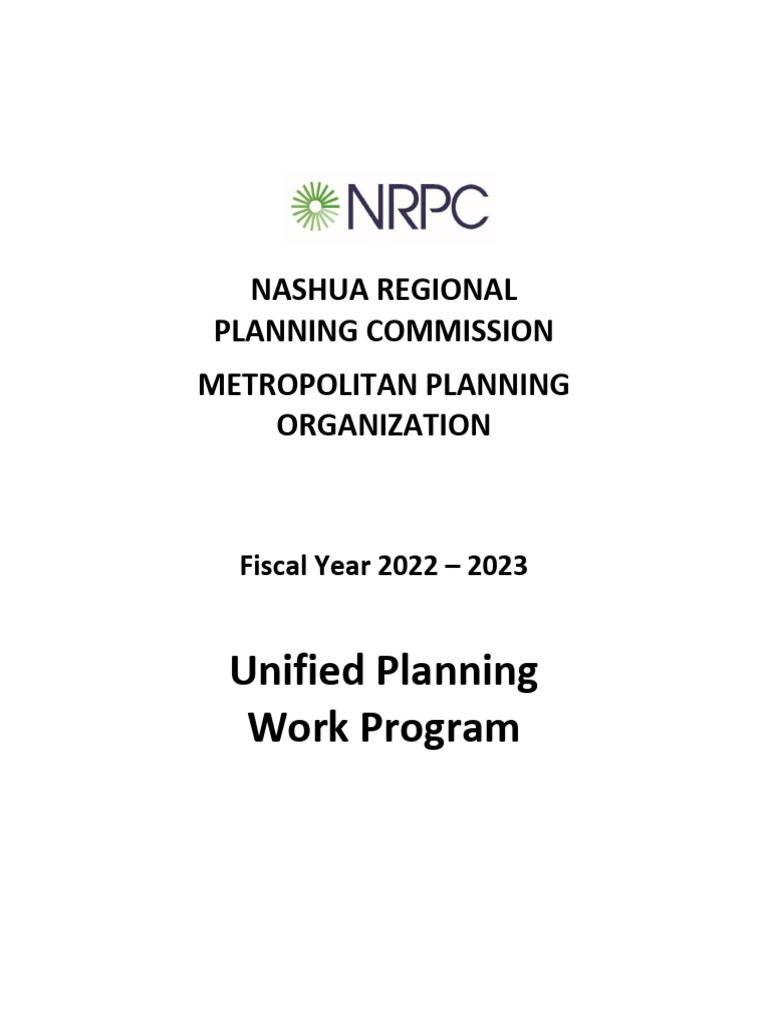 NRPC Fy 2022 To 2023 Upwp - Final | PDF