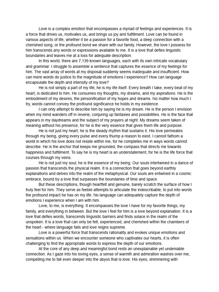 Love From My Perspective | PDF