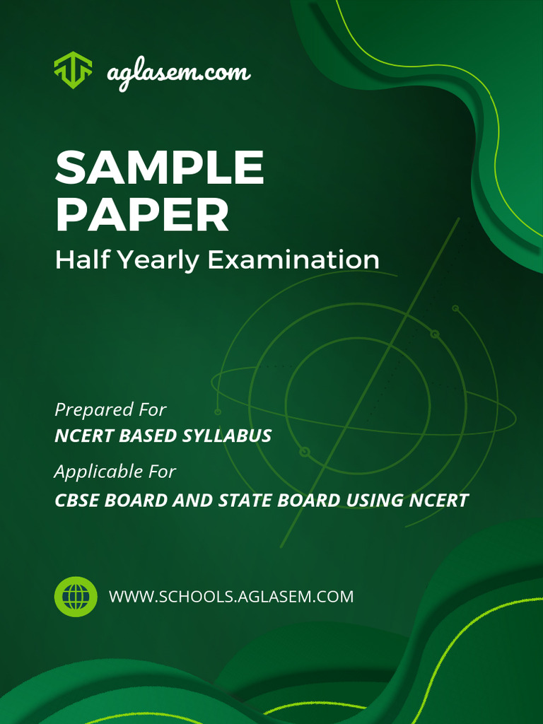 Sample Paper: Half Yearly Examination | PDF