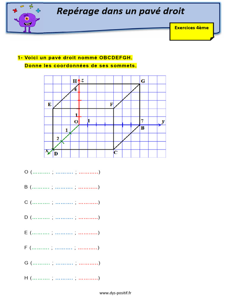 Exercices Reperage Pave Droit | PDF