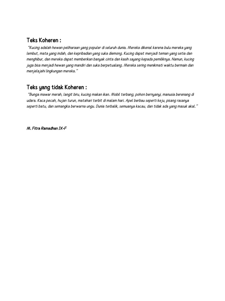 Teks Koheren | PDF