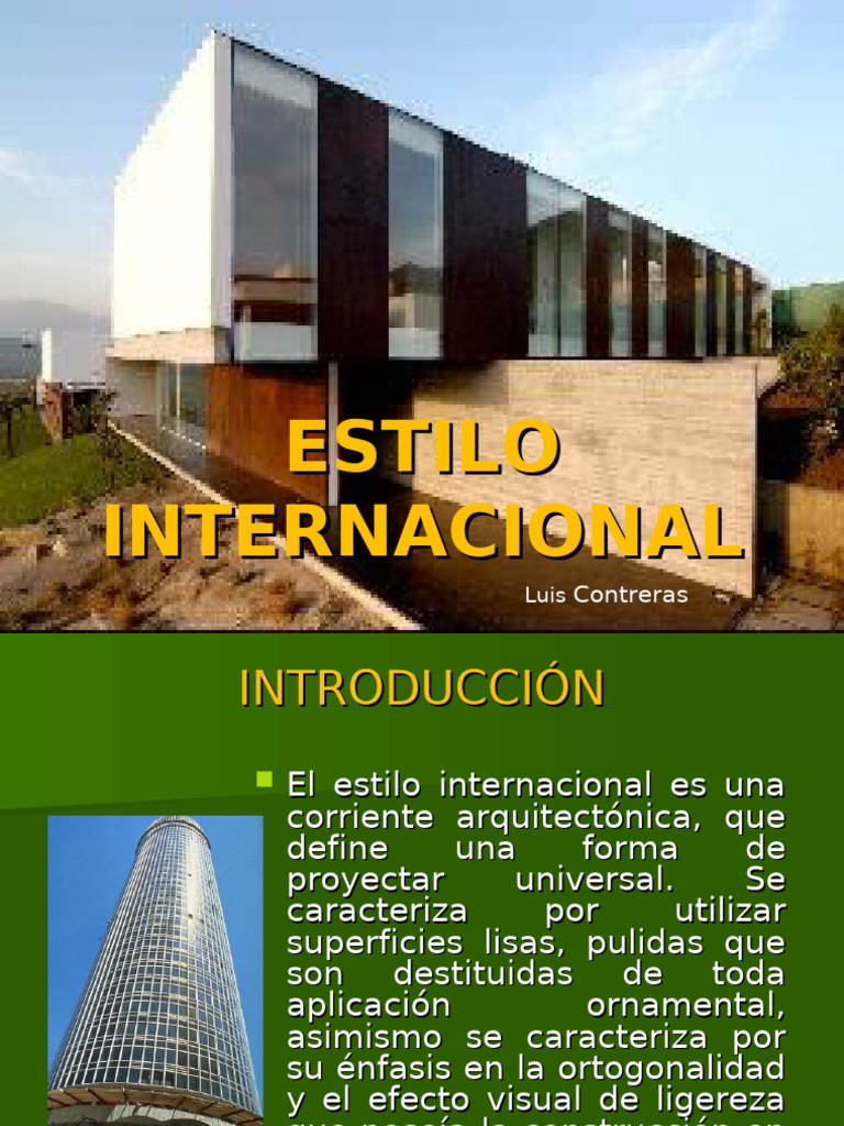 Estilo Internacional 1 | PDF