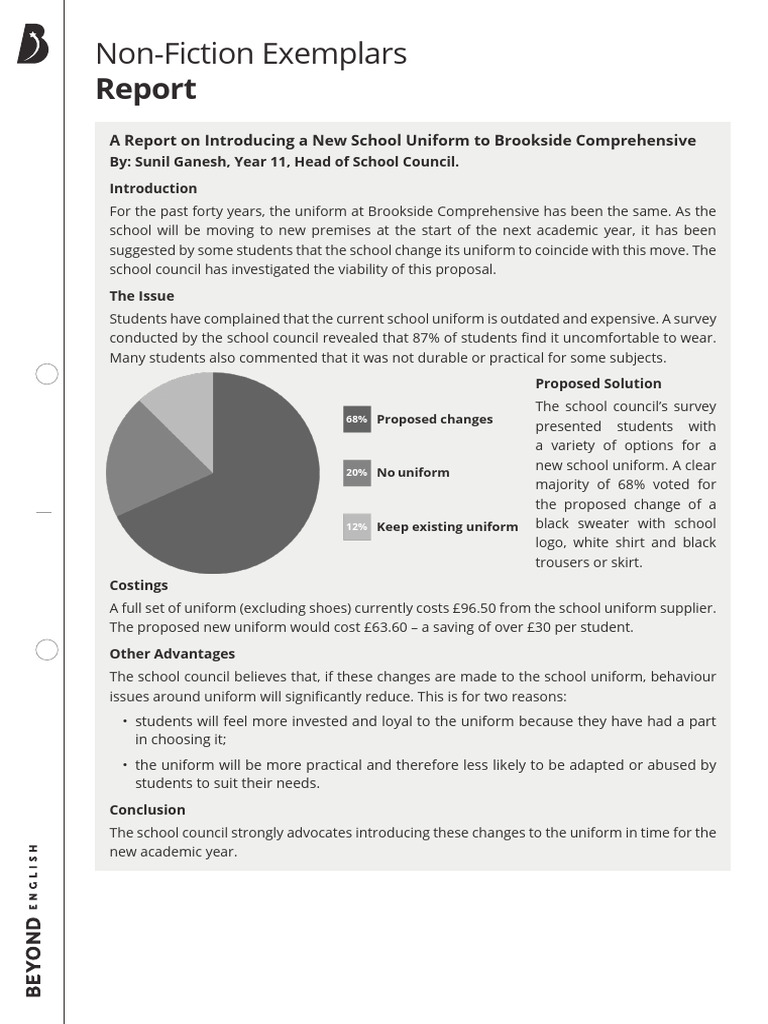 Report Exemplar BW | PDF