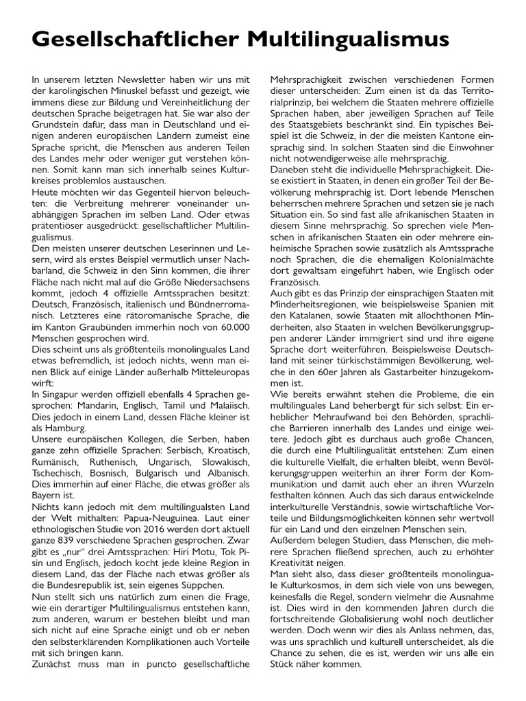 Multilingual Is Mus | PDF