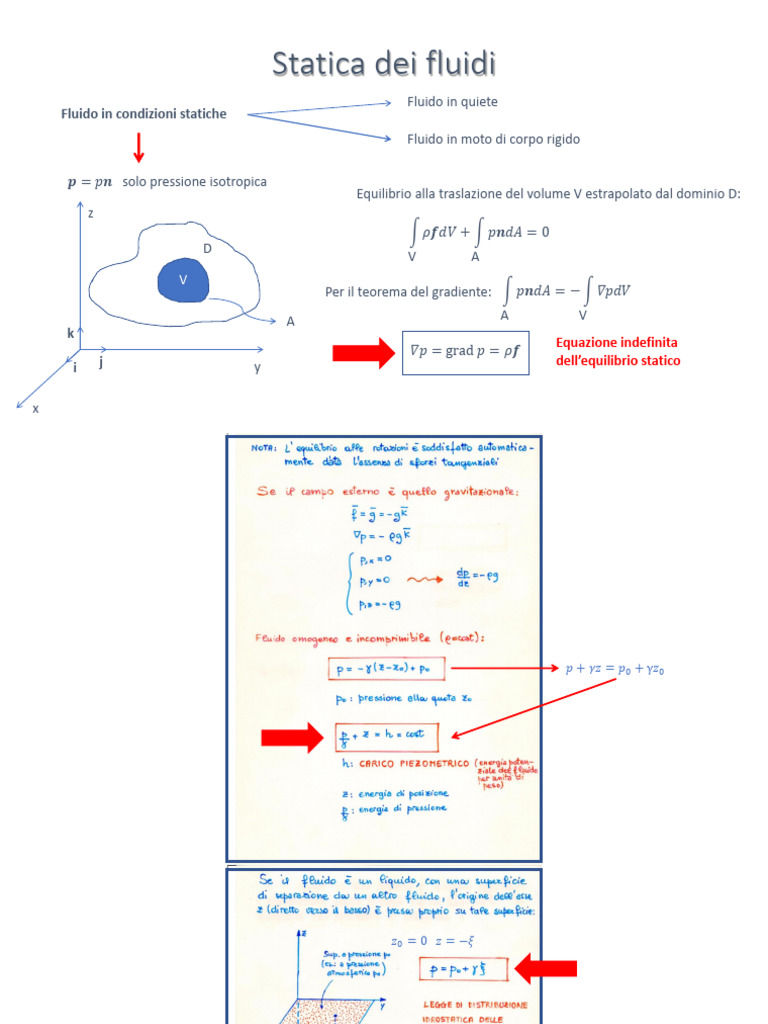 Statica Dei Fluidi | PDF