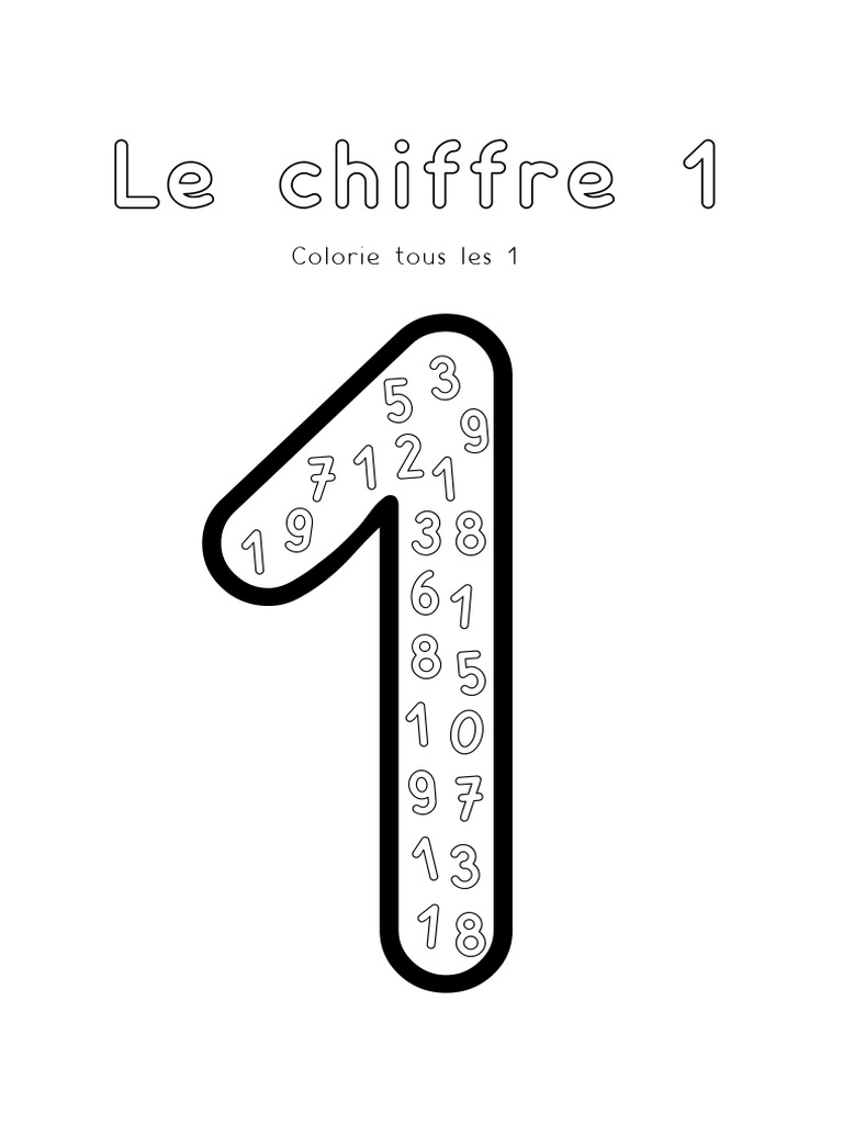 Chiffres Évidés Et Chiffres À Retrouver | PDF