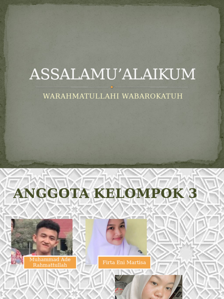 Assalamu'Alaikum | PDF