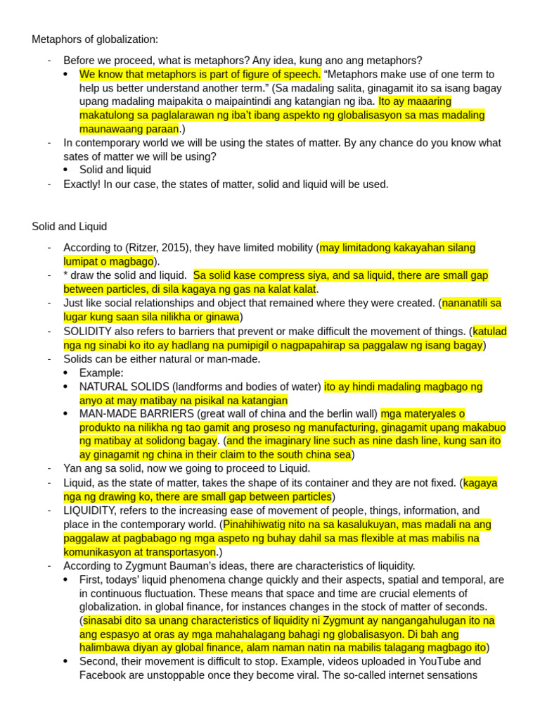 Metaphors of Globalization (Reporting) | PDF | Nature