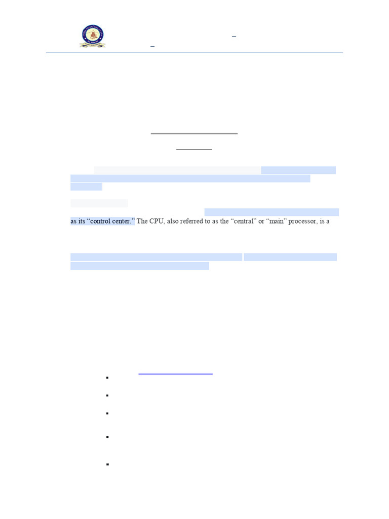 Computer application notes | PDF