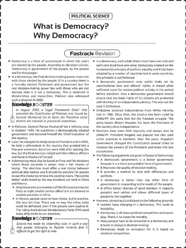 What Democracy why DEMOCRACY | PDF