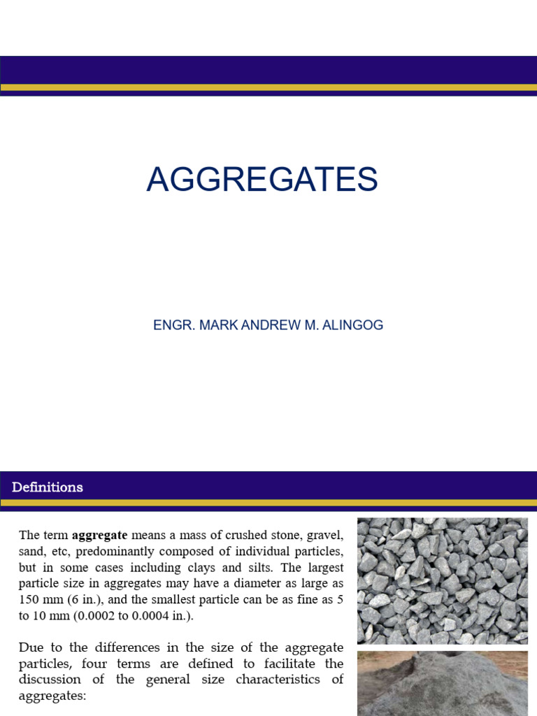Aggregates 1 | PDF