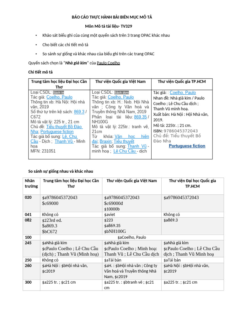 Báo Cáo TH C Hành Bài Biên M C Mô T | PDF