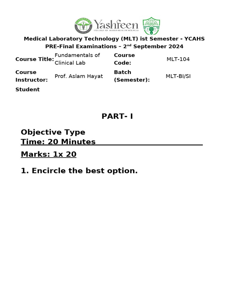 Test Pre Final Funda 2nd Sept 2024 | PDF