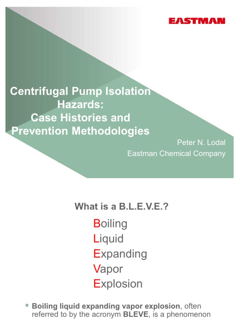 Lodal Pump BLEVE Mar2011 | PDF