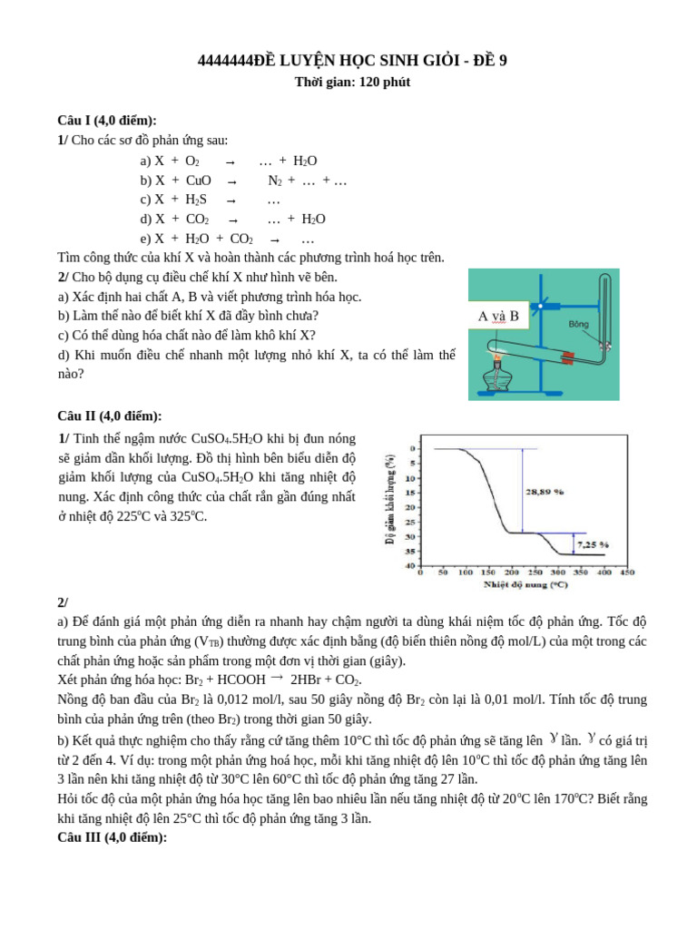 ĐỀ LUYỆN HSG 9 | PDF