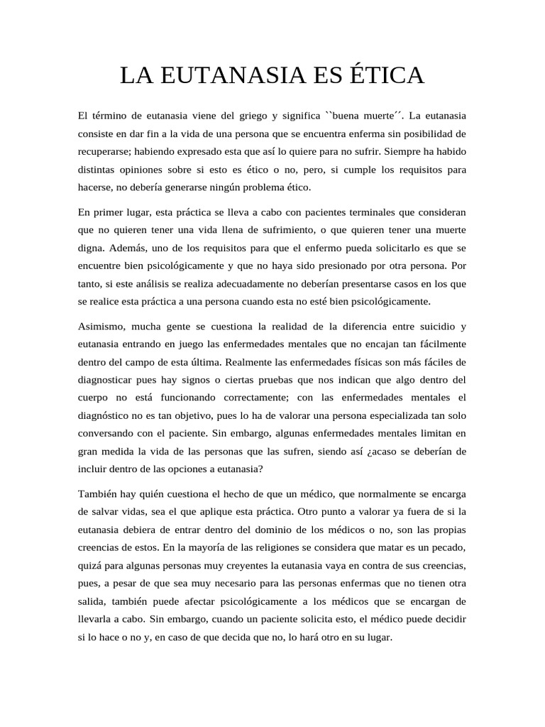 EUTANASIA | PDF