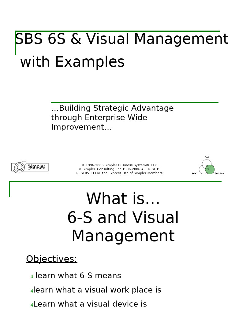 6S Visual Management - Draft-6!7!07 J Rubio | PDF