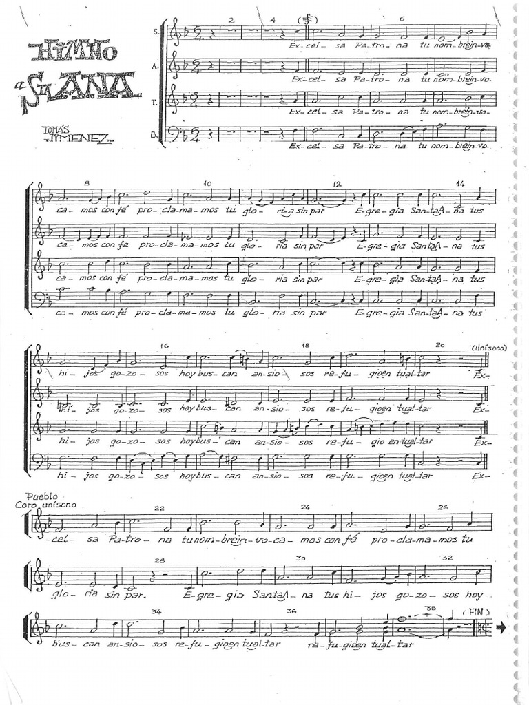 Himno A Santa Ana | PDF