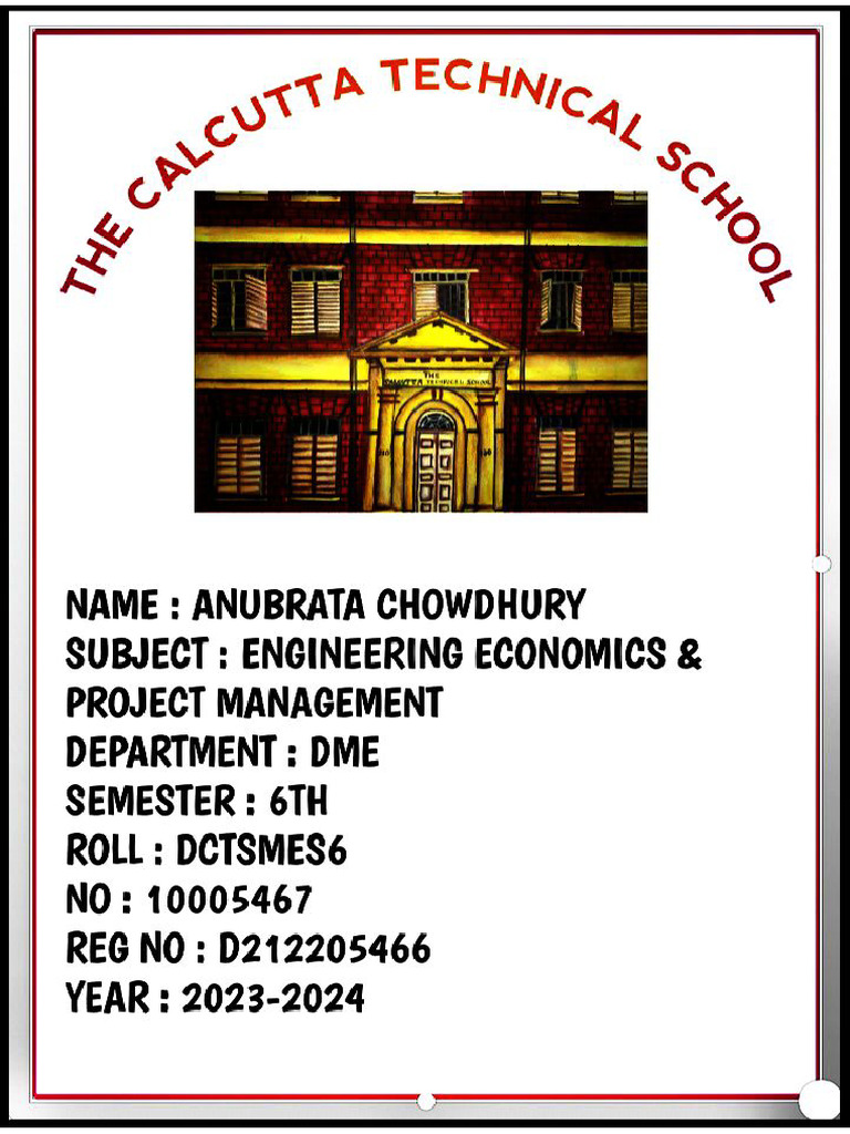 Engineering Economics & Project Management | PDF