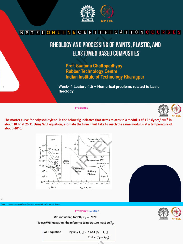 Rheology Week 4 | PDF