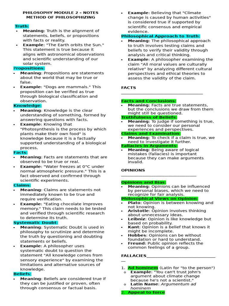 Philo Module-2 Notes | PDF