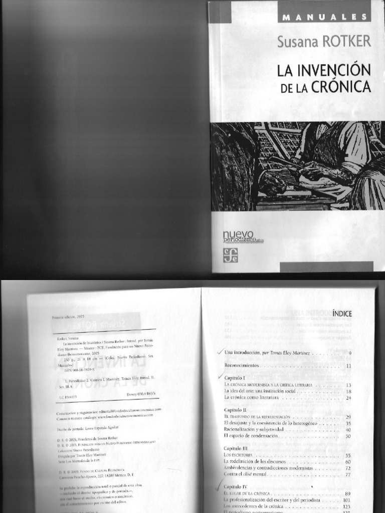 Susana Rotker La Invencion de La Cronica | PDF