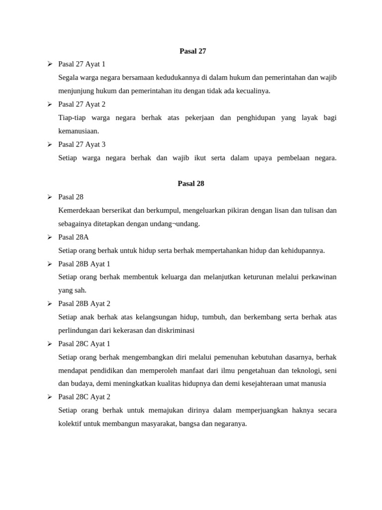 Pasal 27 | PDF