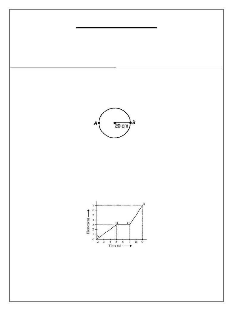 Class 9 - Physics - Practice Sheet 1 | PDF