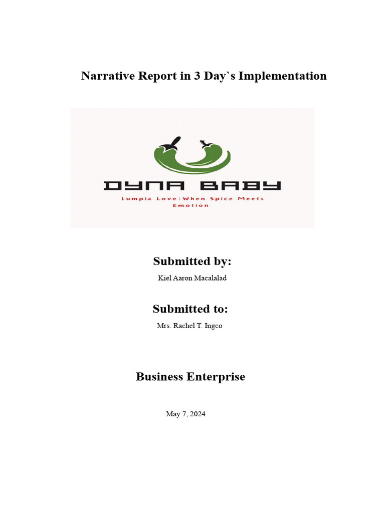 Narrative-Report | PDF