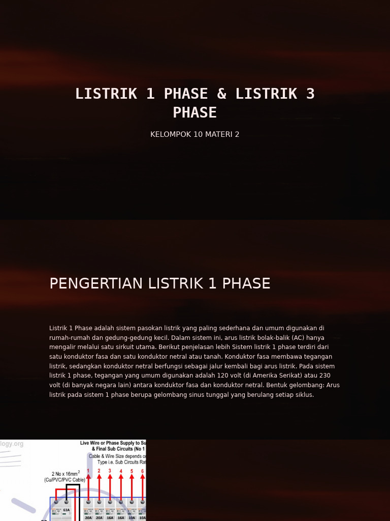 Perbandingan Listrik 1 Phase dan 3 Phase | PDF | Sains & Matematika