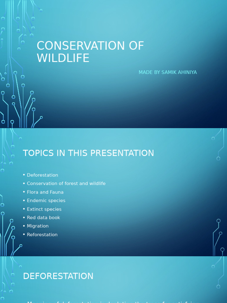 Conservation of Wildlife | PDF