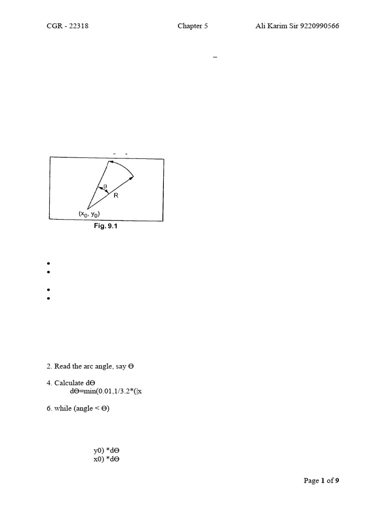 CGR Chapter 5 Intro To Curve | PDF