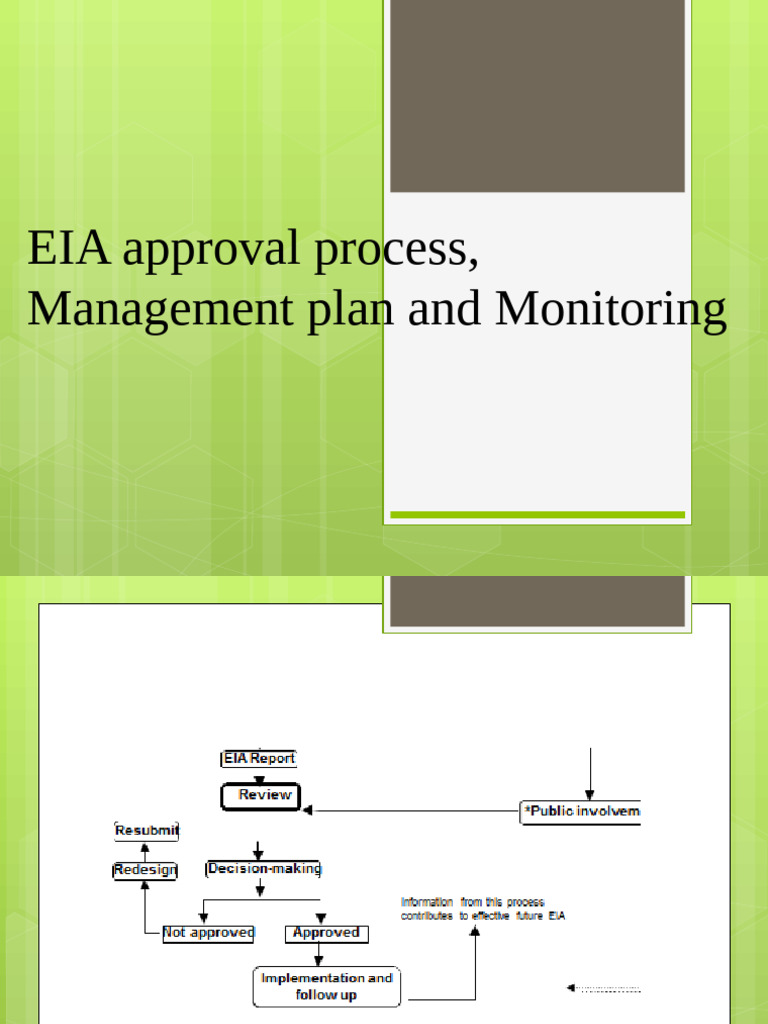EIA Approval Process, Management Plan and Monitoring | PDF