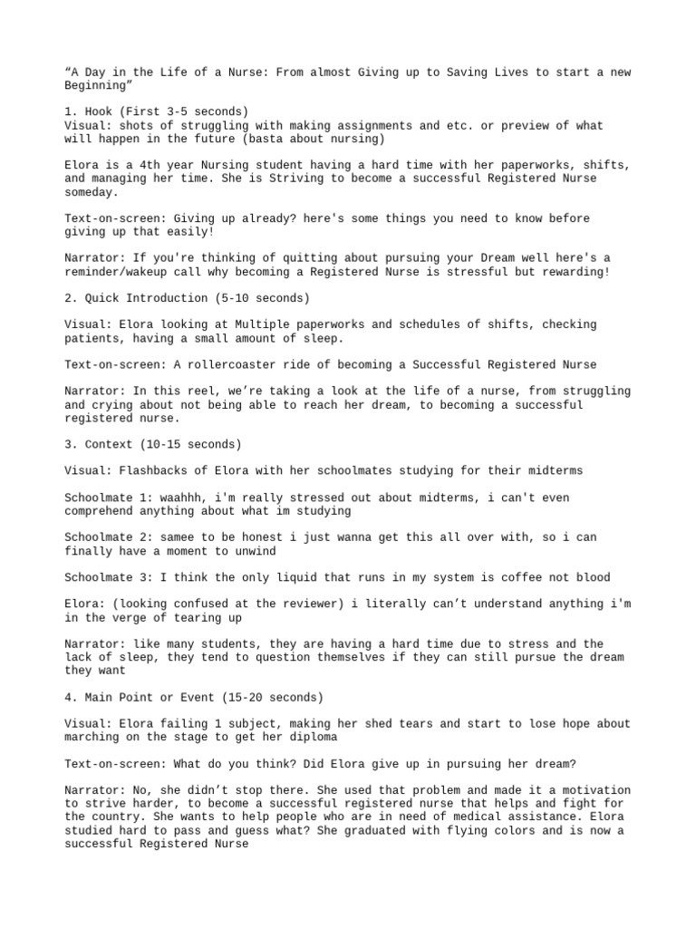 21st Lit Group6 Reels Script | PDF