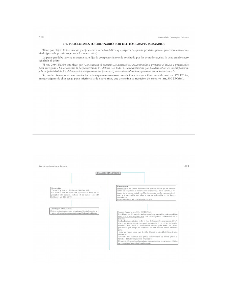 ESQUEMA PROCEDIMIENTO SUMARIO | PDF