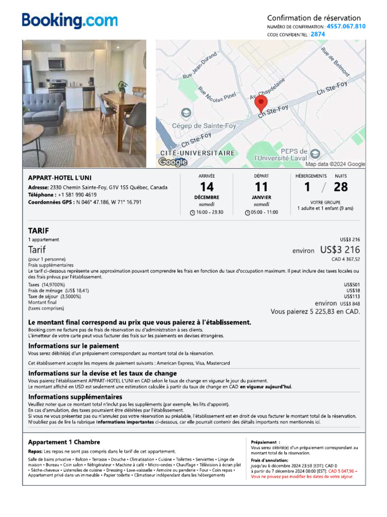Reservation Hotel | PDF