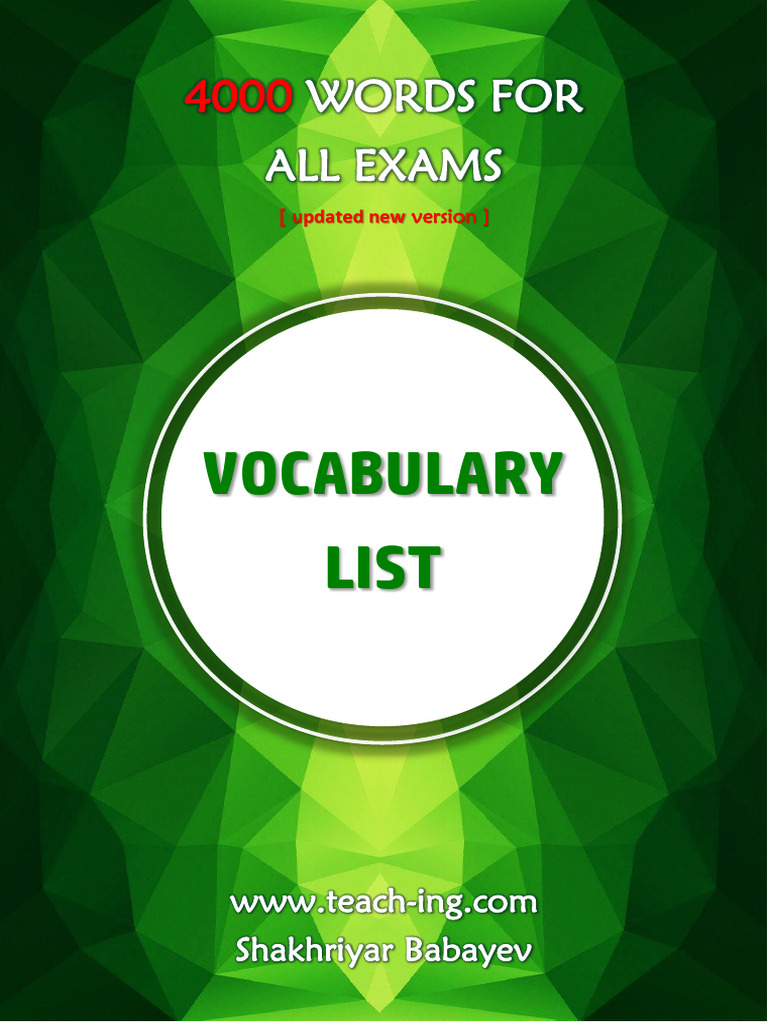 4000 Words (New Updated Version) | PDF