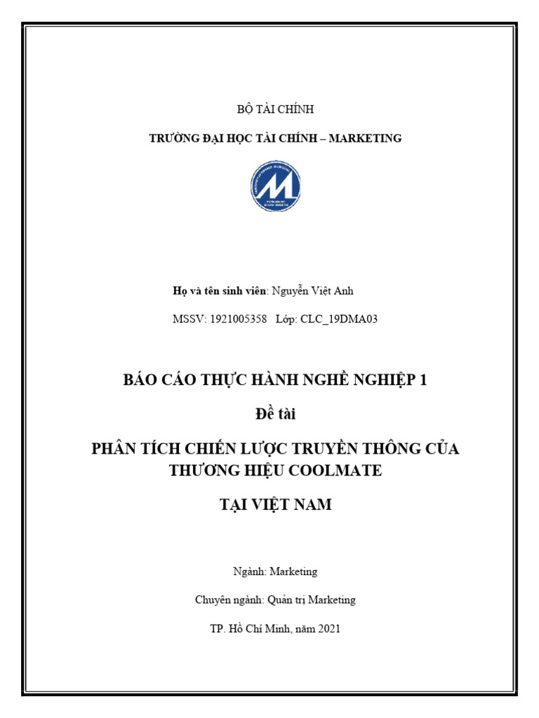 123doc Phan Tich Chien Luoc Truyen Thong Cua Thuong Hieu Coolmate Tai ...