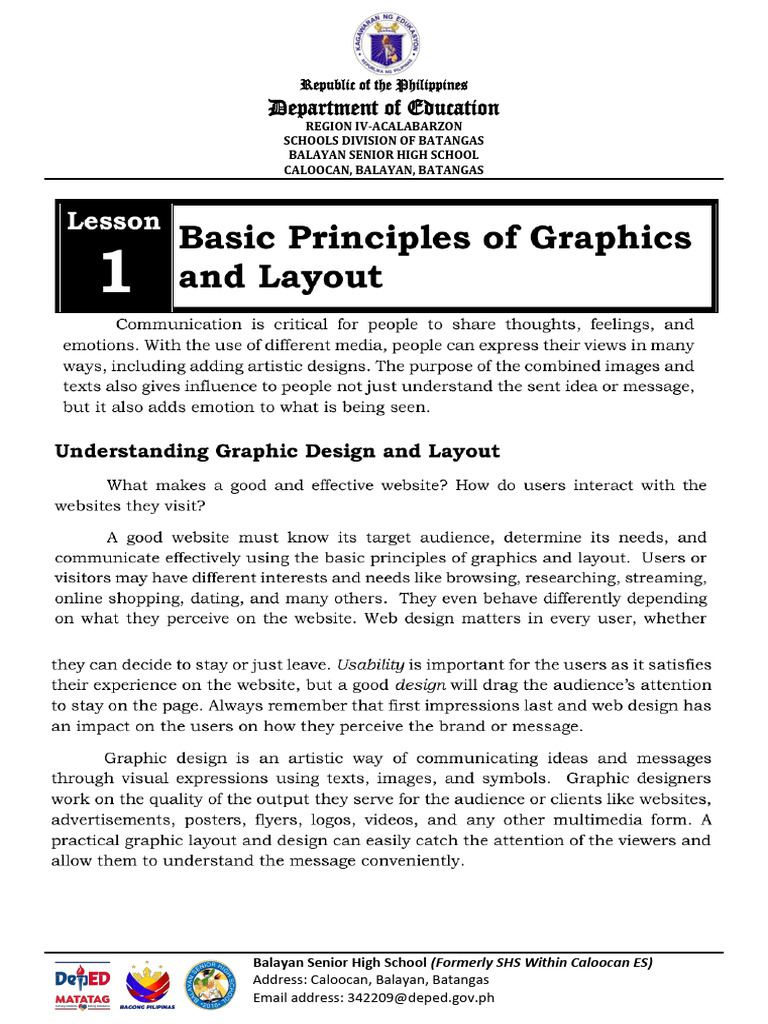BASIC-PRINCIPLES-OF-GRAPHICS-AND-LAYOUT | PDF