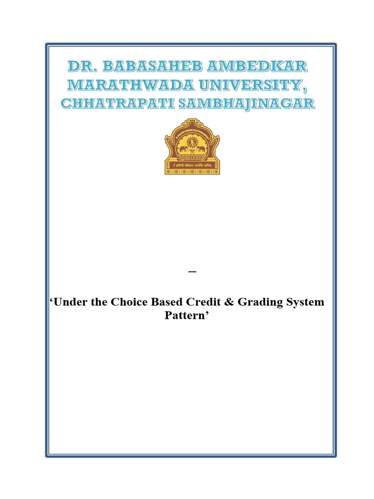 Cbcs Pattern - Bamu - Baty - V-Vi Sem-1 | PDF