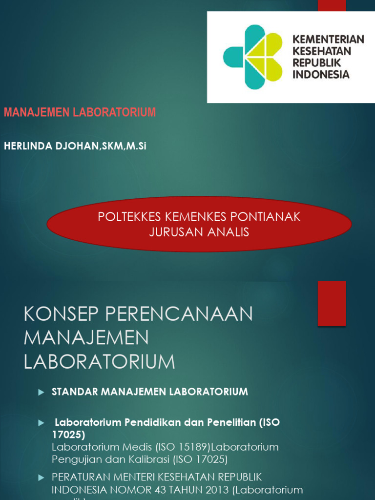 1 PPT Pengantar Manajemen Laboratorium | PDF
