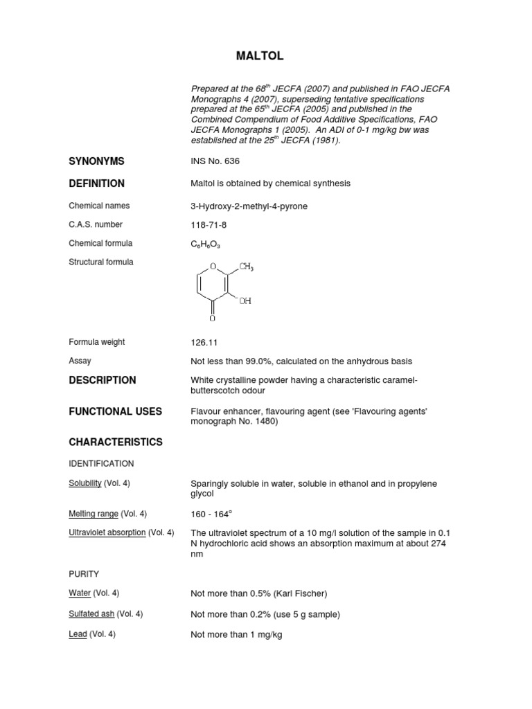 Maltol | PDF
