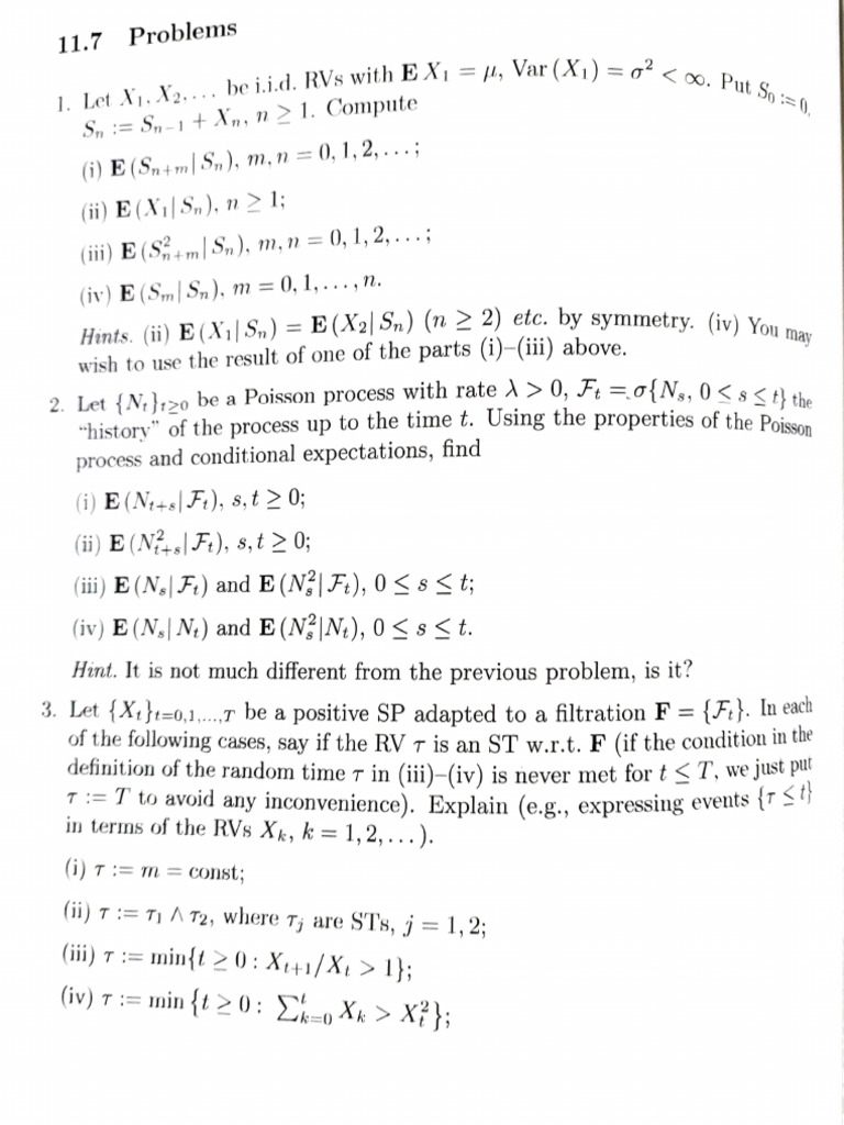 Assignments - MG, BM, SBM, Sto. Calculus, SDE | PDF | Stochastic Differential Equation ...