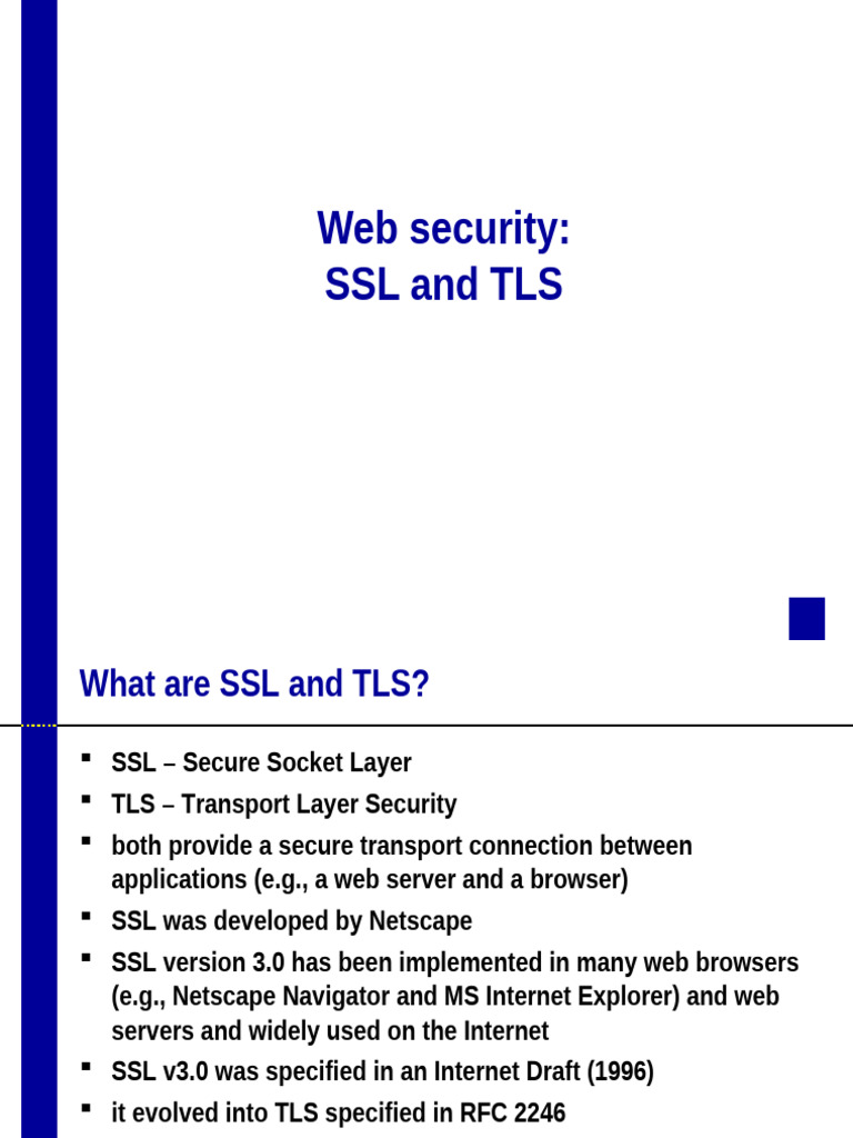 SSL TLS | PDF