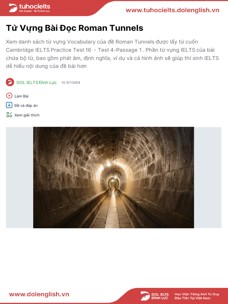 Roman Tunnels | PDF | Language Arts & Discipline | Science & Mathematics