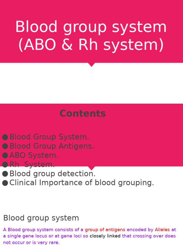 Blood Grouping System | PDF | Blood Type | Clinical Pathology