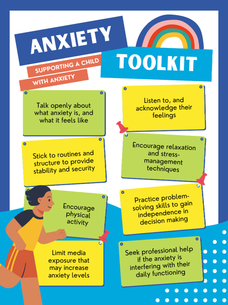Blue Anxiety Mental Health Poster | PDF