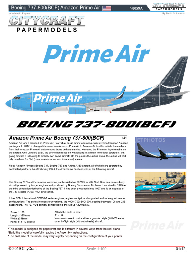 Boeing 737-800 (BCF) - Amazon Prime Air - 1 100 | PDF