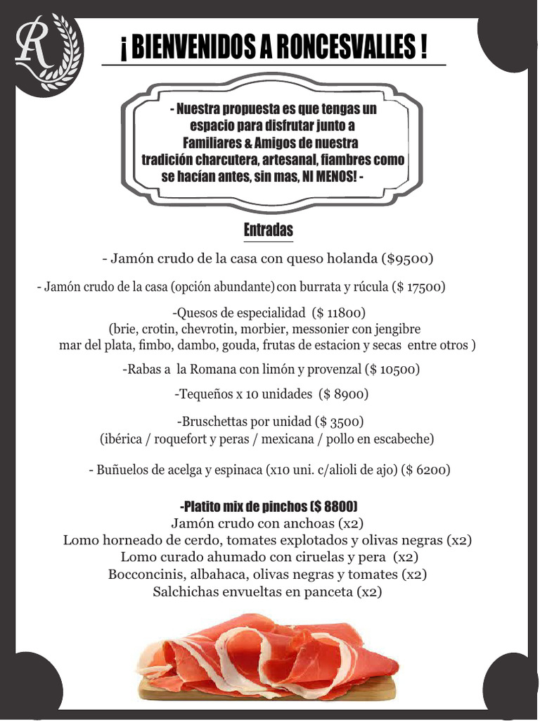 Carta Menu 197 | PDF